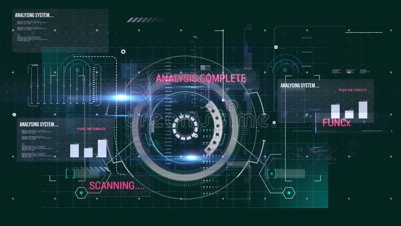 Animation Of Scope Scanning And Data Processing And Analysing On
