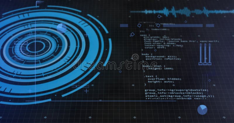 Animation of Scope Scanning and Data Processing Stock Video - Video of ...