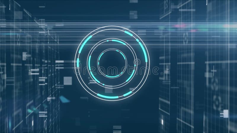 Animation of Scope Scanning and Data Processing on Computer Screens Stock Video - Video of ...