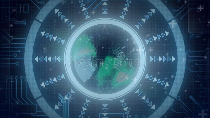 Animation of Scope Scanning and Data Processing Over Computer Circuit Board Stock Video - Video ...