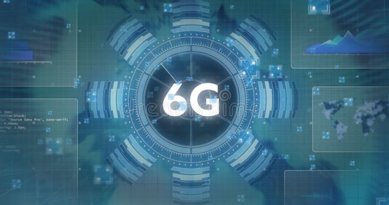 Animation Of Scope Scanning And Data Processing Over Computer Circuit Board Stock Video Video