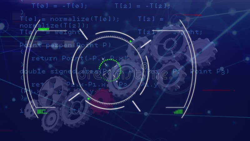 Animation of Scope Scanning and Data Processing Over Empty Office Stock Video - Video of people ...