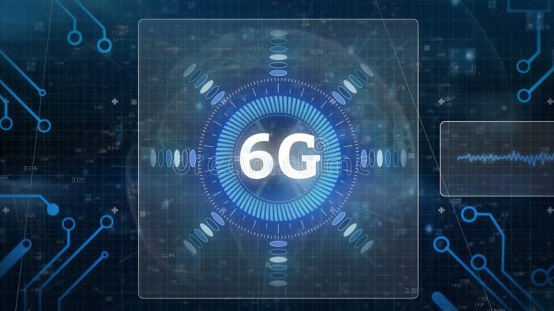 Animation of Scope Scanning and Data Processing Over Globe on Black Background Stock Video ...