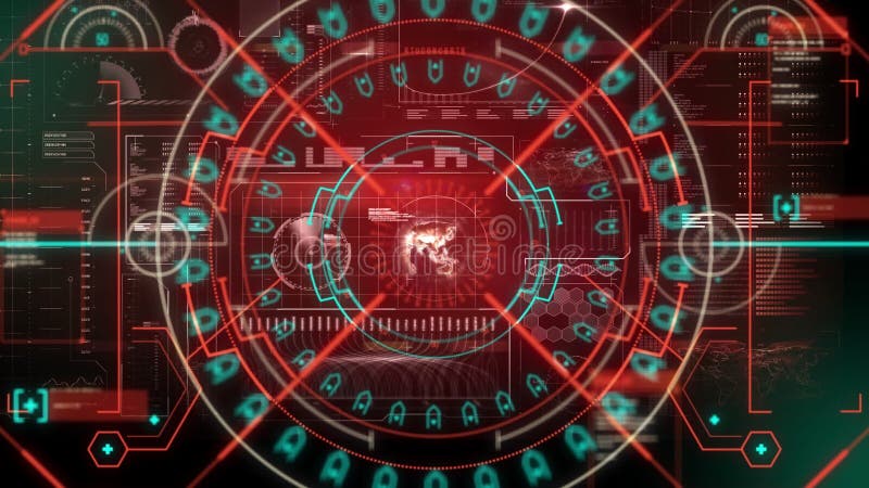 Animation of Scope Scanning and Data Processing Over Grid in Background ...