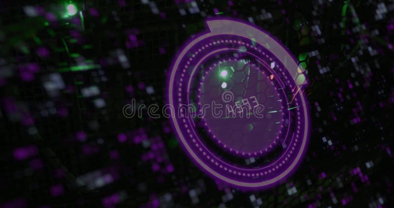 Animation of Scope Scanning with Data Processing Over Moving Columns Stock Video - Video of ...