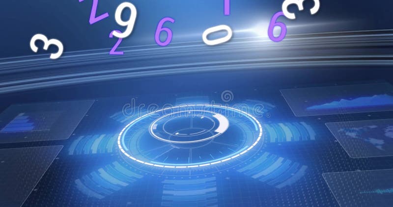 Animation of Scope Scanning and Data Processing Over Screens Stock Footage - Video of processing ...