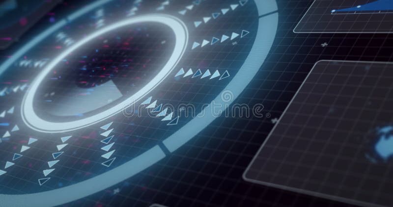 Animation of Scope Scanning and Data Processing Over Screens Stock Footage - Video of scope ...