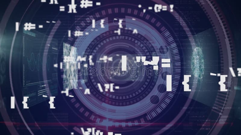 Animation of Scope Scanning and Data Processing on Screens Stock Footage - Video of futuristic ...