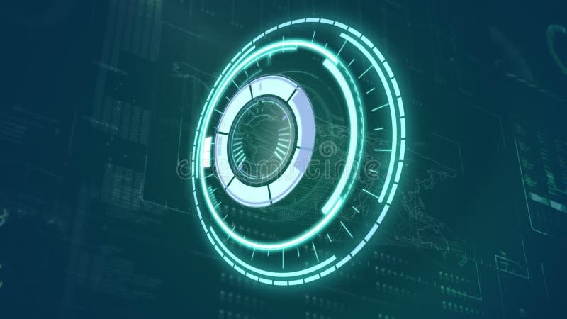 Animation Of Scope Scanning Data And Statistics Processing Over Screen