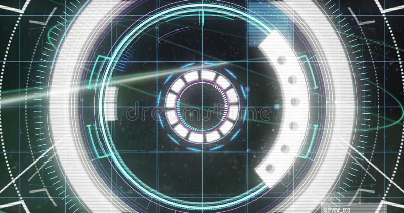 Animation Of Scope Scanning With Digital Data Processing Stock Video Video Of Computer People