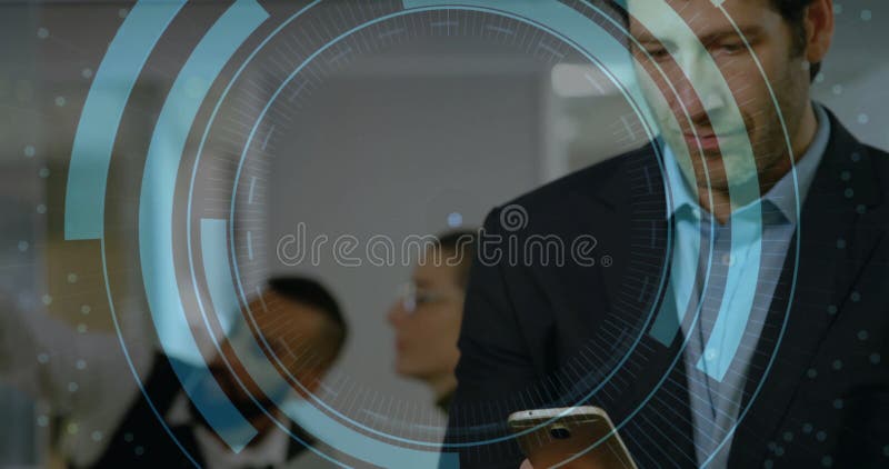 Animation of Scope Scanning and Envelope Over Caucasian Man Using ...