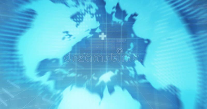 Animation of Scope Scanning with 5g Text and Data Processing Over Hands Typing on Keyboard Stock ...