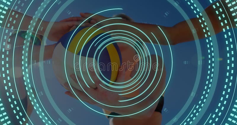 Animation of Scope Scanning Over Caucasian Women with Volleyball ... Animation of Scope Scanning Over Caucasian Women with Volleyball ...
