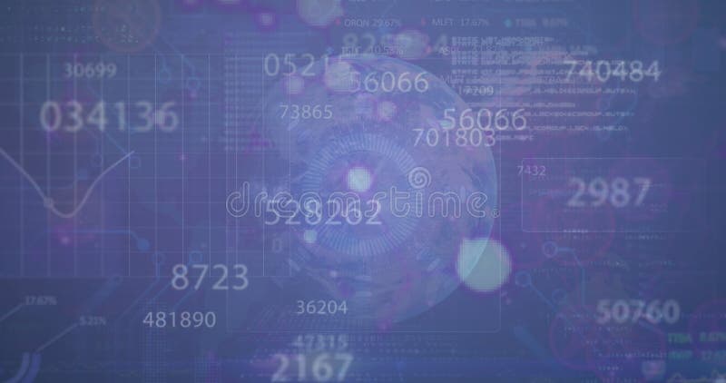Animation Of Scope Scanning Over Data Processing Stock Video Video Of