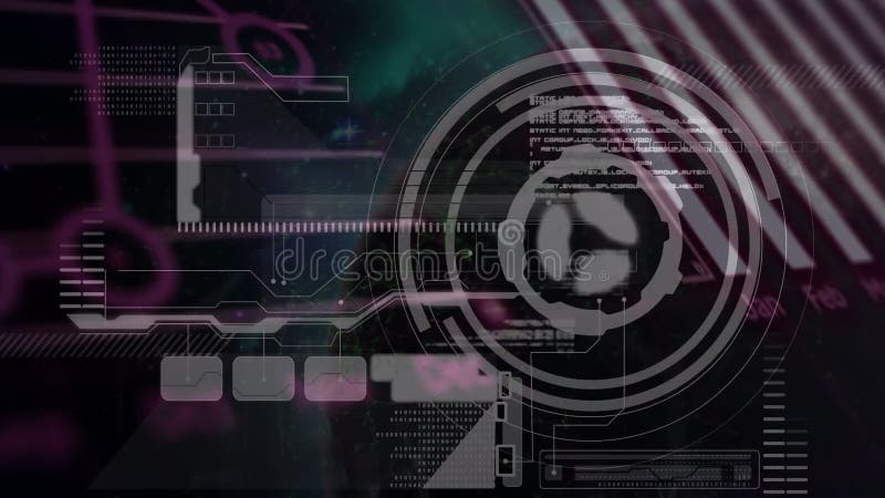 Animation Of Scope Scanning Over Data Processing Stock Video Video Of Processing Scope 251496105