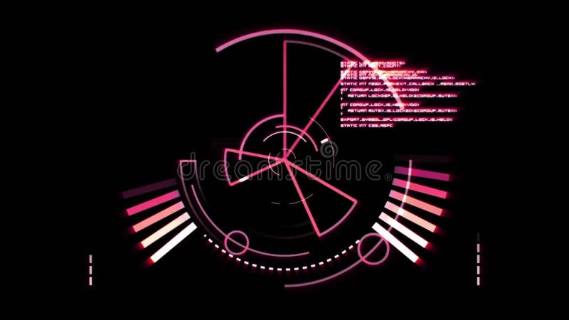 Animation of Scope Scanning Over Data Processing Stock Video - Video of ...