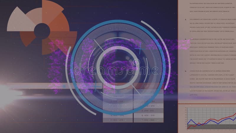 Animation of Scope Scanning Over Data Processing with Nft Text on Black Background Stock Footage ...