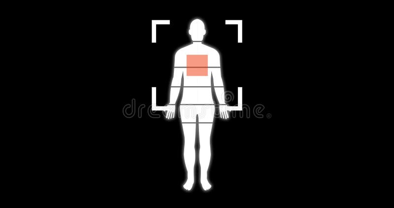 Animation of Scope Scanning Over Digital Human Stock Video - Video of ... Animation of Scope Scanning Over Digital Human Stock Video - Video of ...