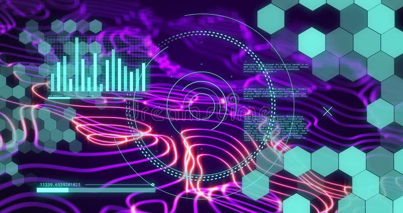Animation Of Scope Statistics Data Processing And Network Of