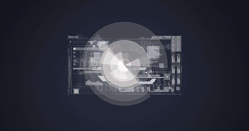 Animation Of Scopes Scanning And Binary Coding Data Processing Over
