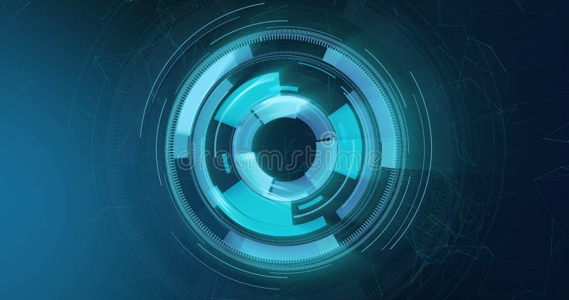 Animation of Scopes Scanning on Blue Background Stock Footage - Video ...