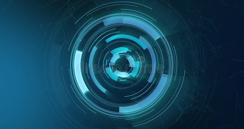 Animation of Scopes Scanning on Blue Background Stock Video - Video of ...