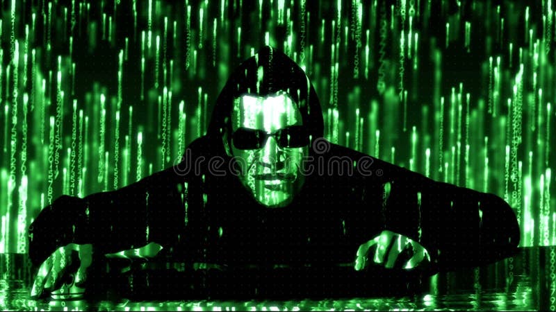 Green Hacker Digital Text Motion Graphic Background Stock Footage ...