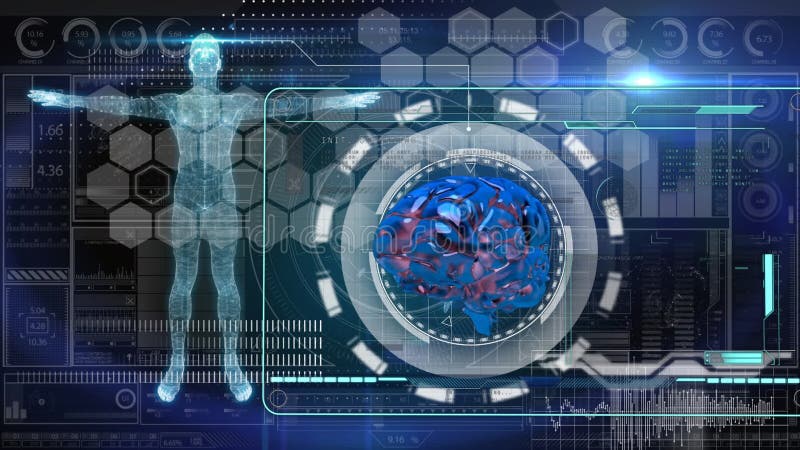 Animation of Scopes Scanning, Human Body and Data Processing on Digital ...