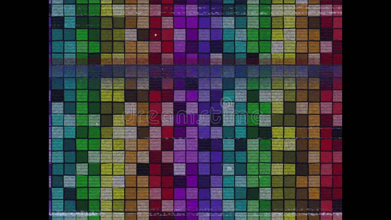 Screen with Lines Interference Showing Glowing Grid Stock Video - Video ...