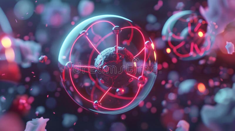 Animation Sequence Showcasing the Conversion of Beta Radiation into ...