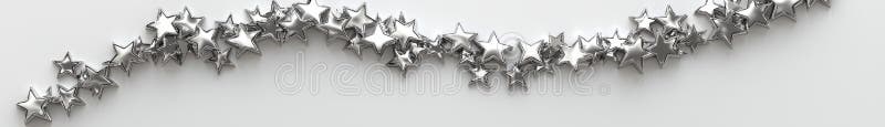 An Animation Sequence of Three Dimensional Silver Stars Rotating Around ...