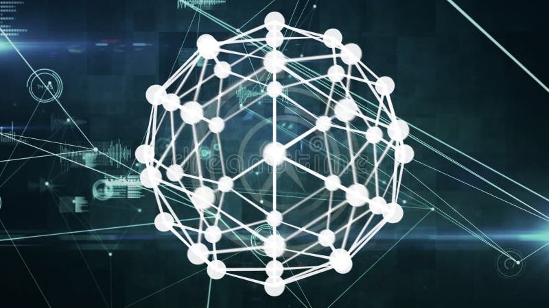 Animation of Shape Moving Over Data Processing and Network of ...