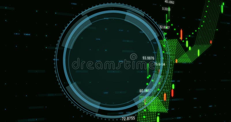 Animation of Shield in Loading Circles Over Multiple Graphs with Changing Numbers Stock Video ...