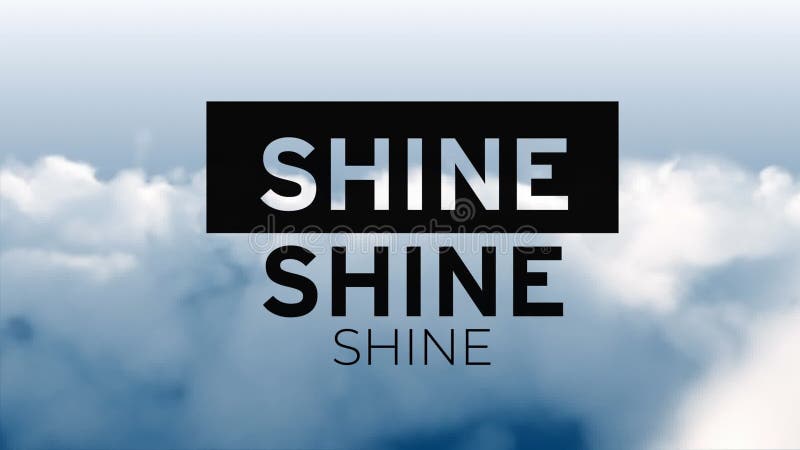 Animation of Shine Text Over Clouds Stock Video - Video of online ...