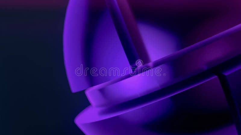 Animation of a Shiny Dark Sphere Composed of Moving Segments. 3d ...