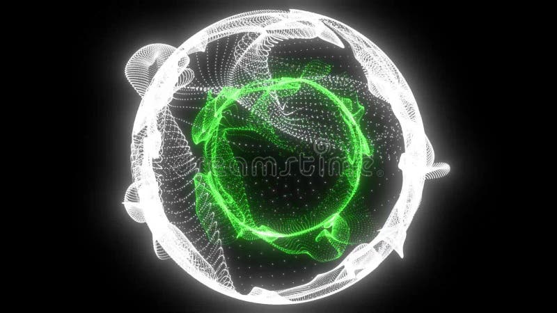 Animation of Shiny Sphere with Core Inside Stock Footage - Video of ...