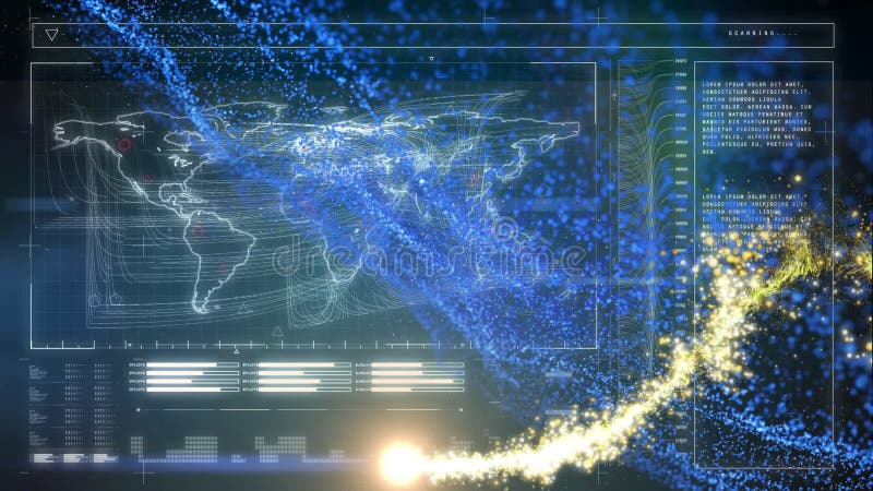 Shooting Stars and Glowing Shapes in Space Stock Footage - Video of ...