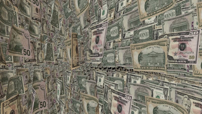 Animation Showing a Carousel with US Dollar Banknotes Stock Video ...