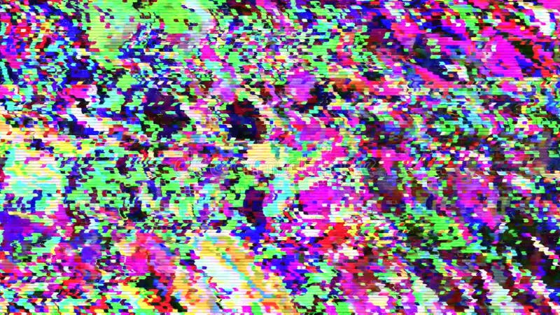 Animation Showing the Effect of a Bad Television Screen. Stock Video ...