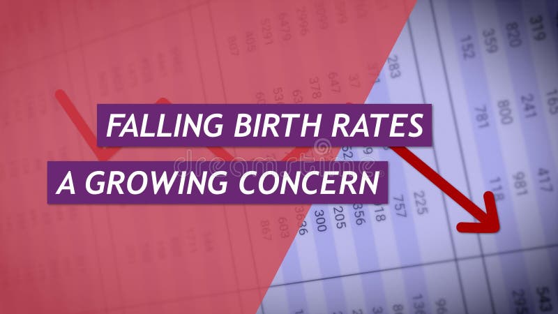 Animation Showing Falling Birth Rates, a Growing Concern, Numbers on ...