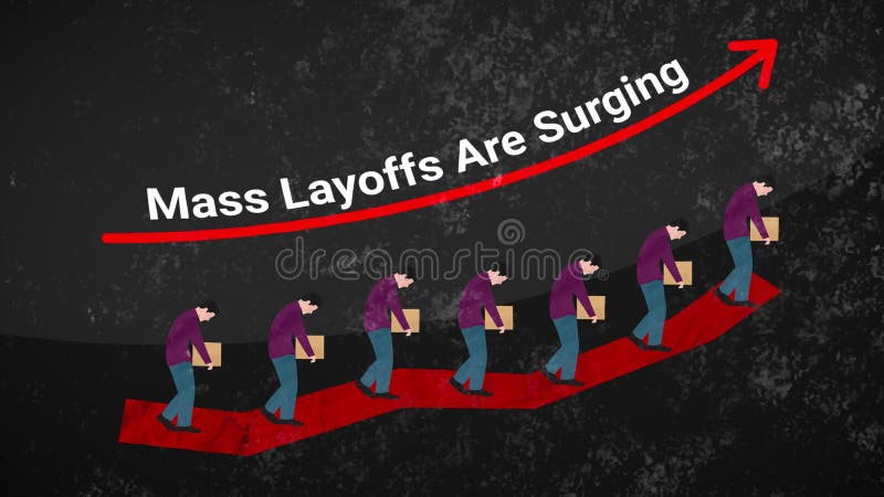 Animation Showing Mass Layoffs are Surging Stock Video - Video of ...
