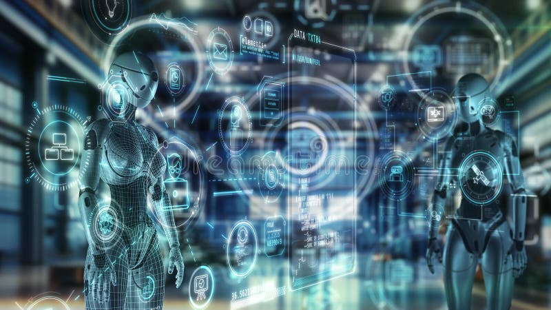 Artificial Intelligence is Involved in the Production Process Stock ...