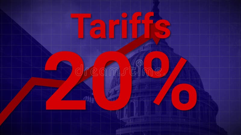 Animation Showing US Tariffs Rising To New Highs Stock Video - Video of ...