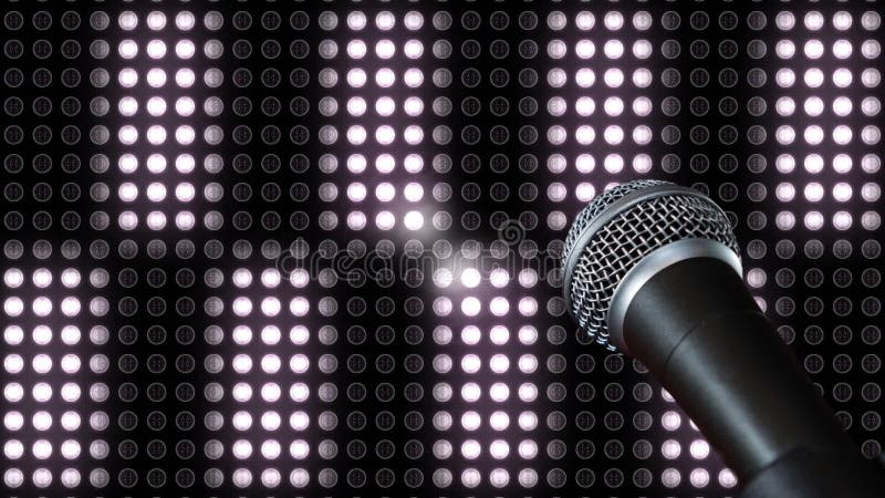Microphone and Moving Lights Stock Footage - Video of festive ...