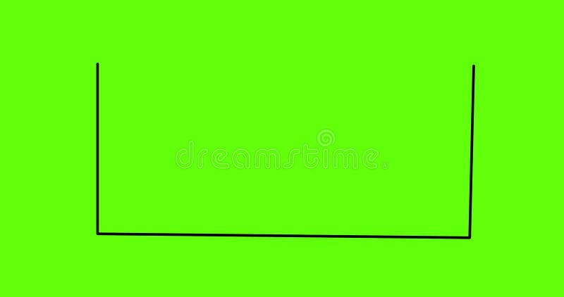 Animation of a Sketch of a Hand-drawn Square. 4K Animation. Green ...