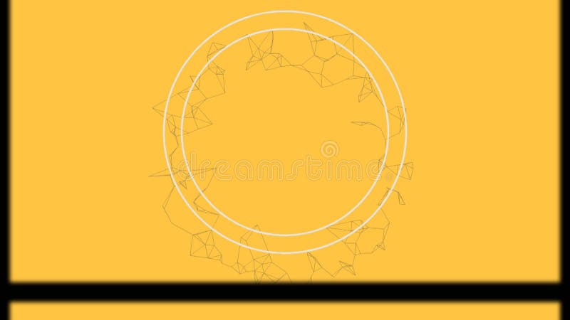 Animation of Slipping Frame with White Circle and Rotating Network on ...