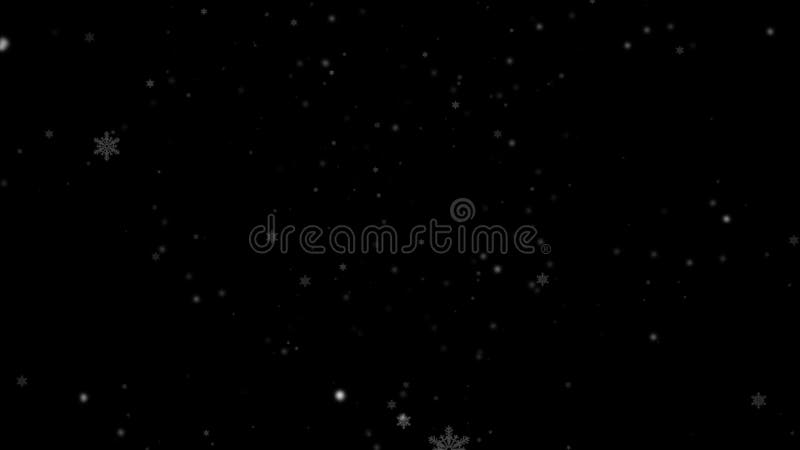 Animation of Slowly Falling Snow with Alpha Channel Stock Video - Video ...