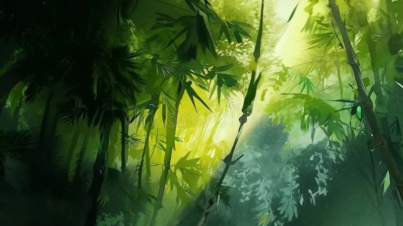 Magical Forest Animation. AI Generated Video. Stock Video - Video of ...