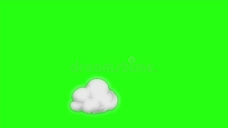 Animation Smoke Looping on Green Screen Background Stock Video - Video ...