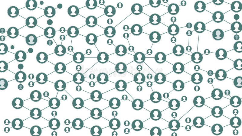 Animation of Social Communications. the Relationship of People between ...